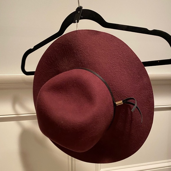 H&M | Accessories | Hm Large Maroon Hat | Poshmark